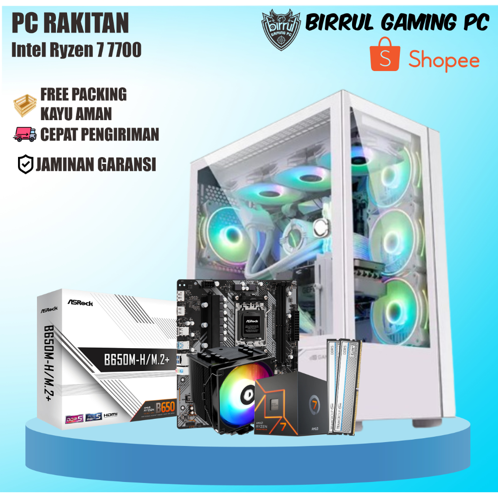 Jual Pc Gaming Ryzen 7 7700 I 16Gb ddr5 I 256Gb I 1tb I Rx 6750 Xt 12Gb ...