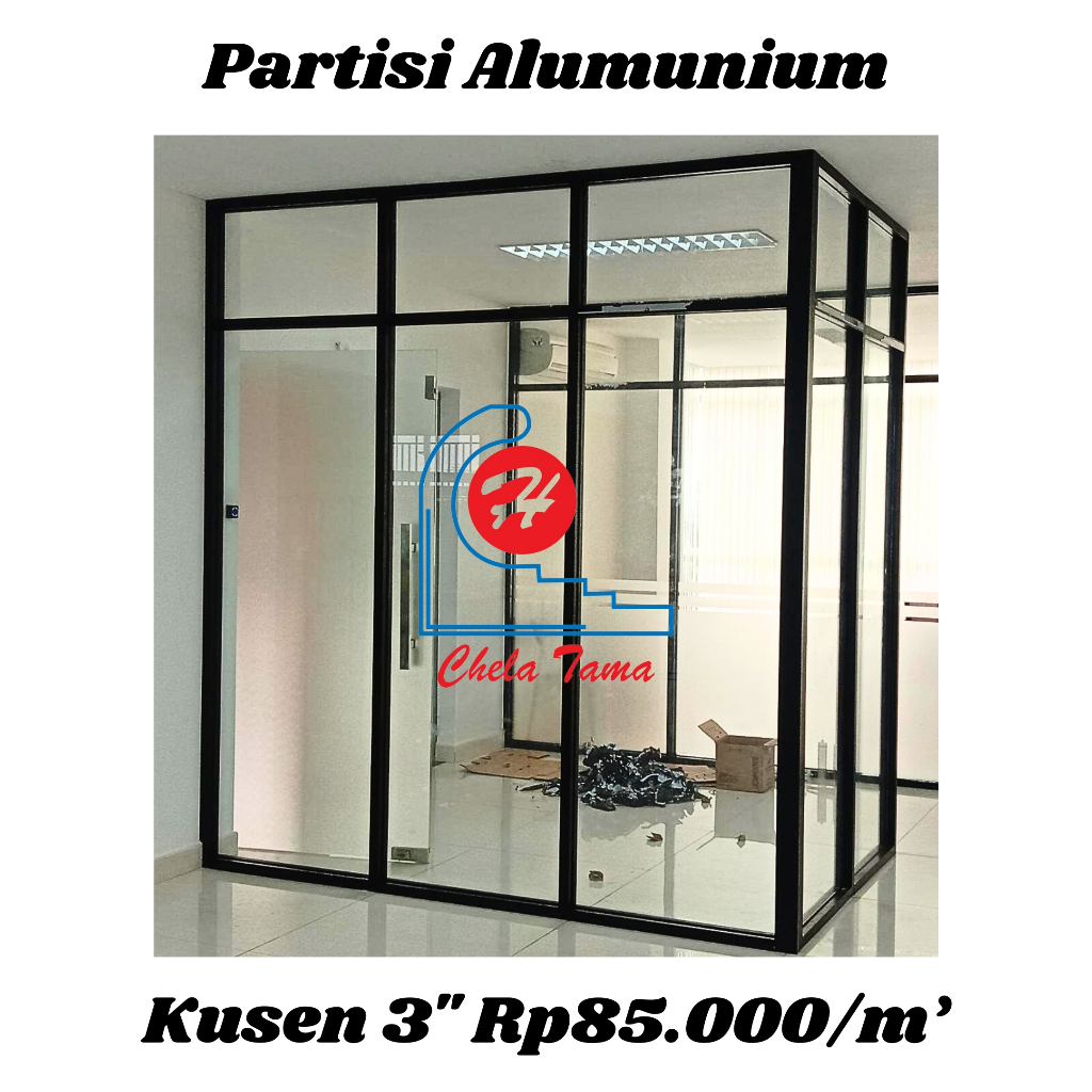 Jual Partisi Alumunium Inkalum & Kaca Mulia Glass | Shopee Indonesia