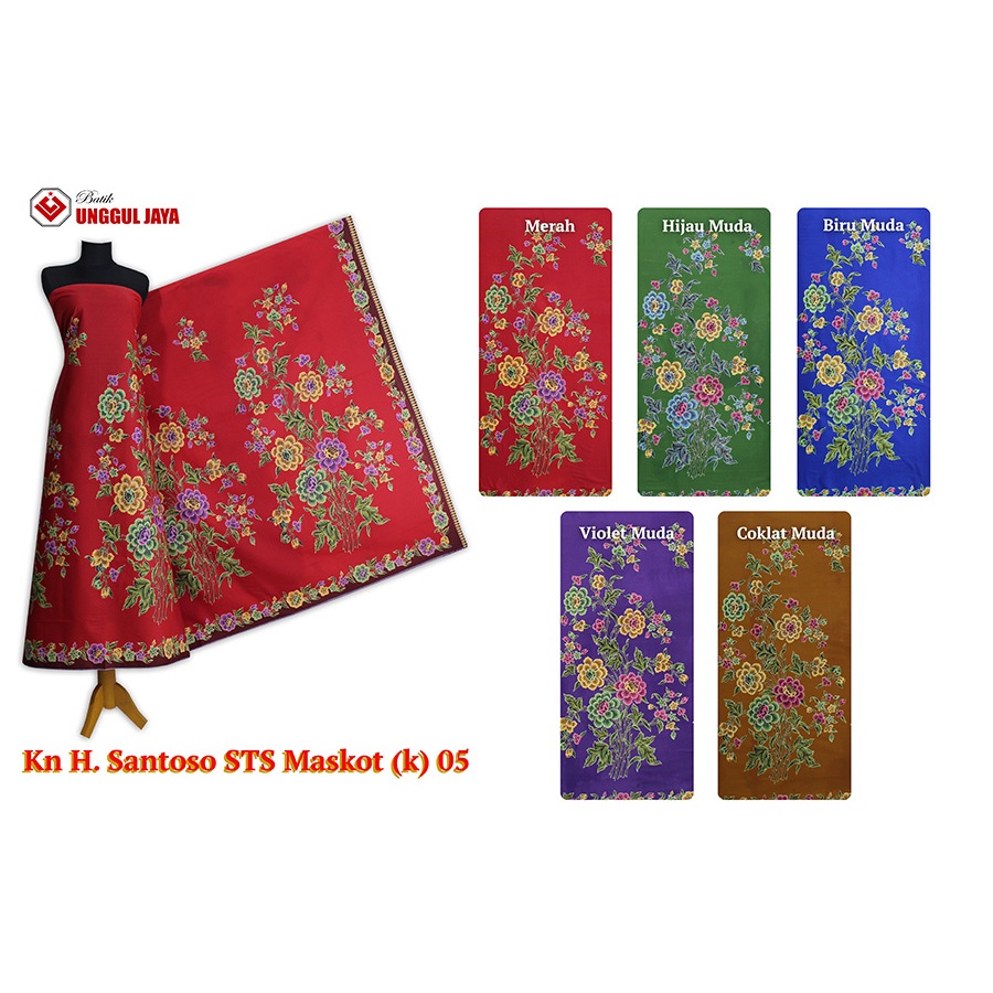 Jual Kain Batik Unggul Jaya - Putri Jelita - STS (K) Maskot 005 - Motif ...
