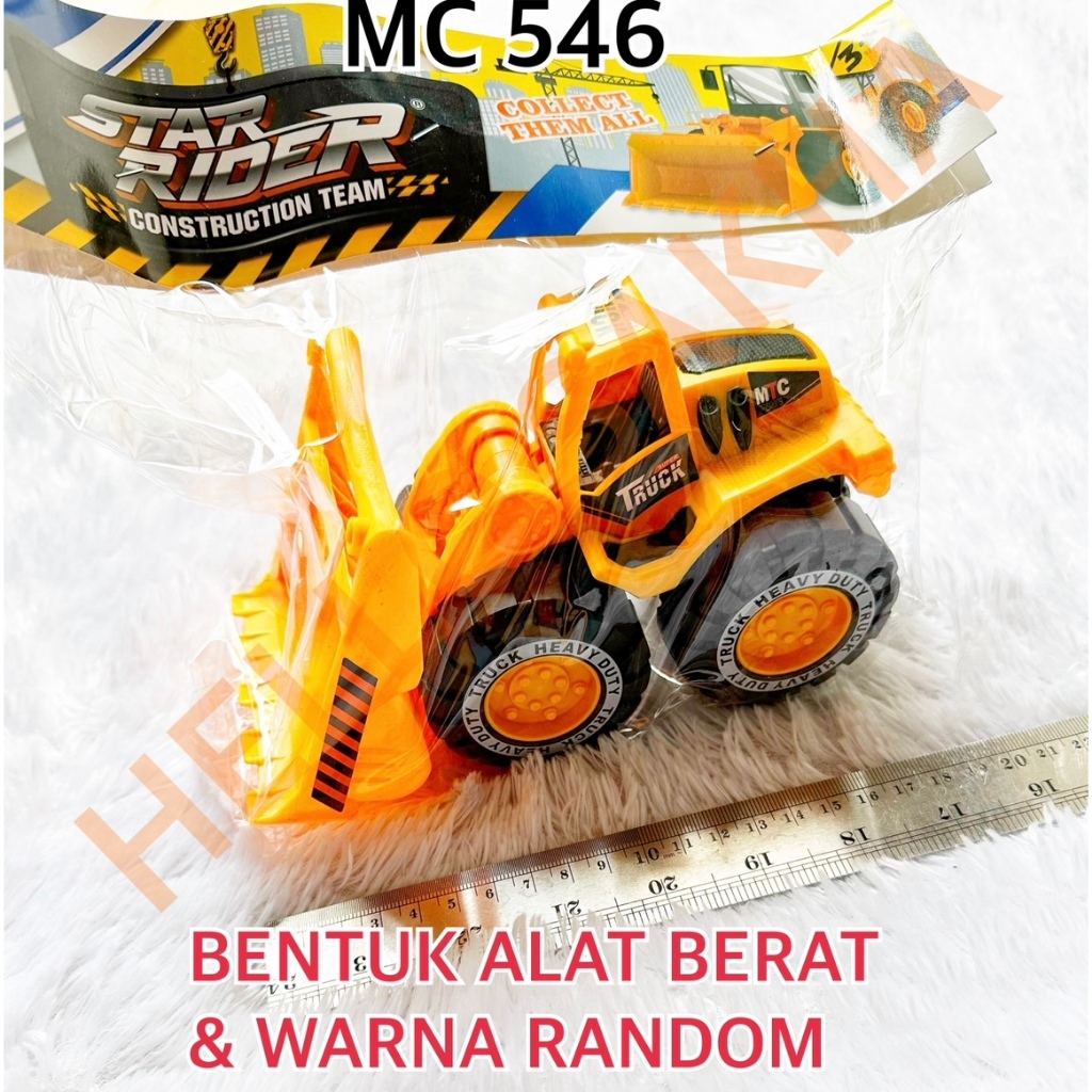 Jual MAINAN MC 546 STAR RIDER CONSTRUCTUON TEAM TRUK KONSTRUKSI KUNING ...