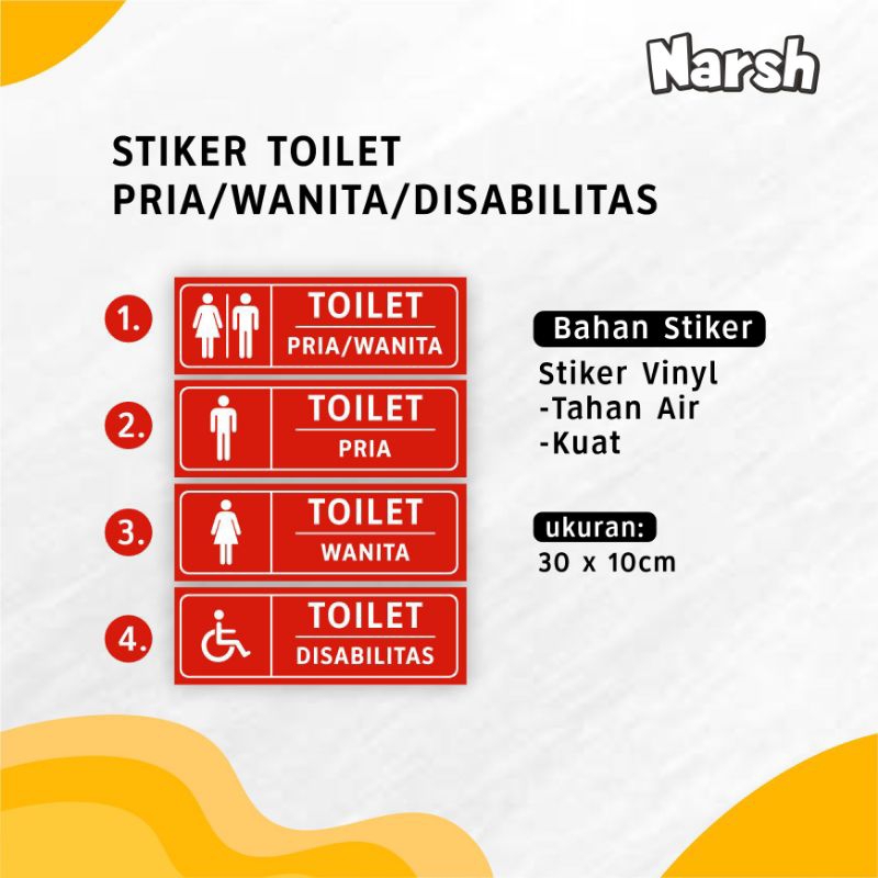 Jual STIKER | STIKER TOILET PRIA | STIKER TOILET WANITA |STIKER TOILET ...