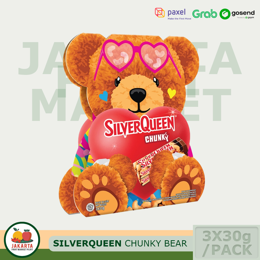 Jual SILVERQUEEN CHUNKY BEAR Chocolate Valentine Coklat beruang tedy ...