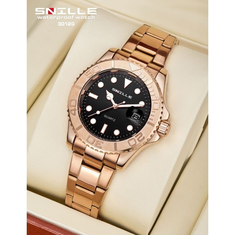 Jual JAM TANGAN TANGGAL SNILLE Yacht Master N3012G ORIGINAL | Shopee ...