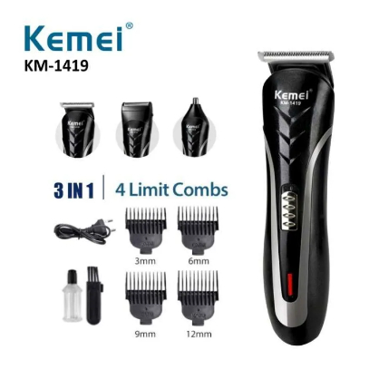 Jual KEMEI KM-1419 Alat Cukur Rambut Rechargeable Hair Clipper | Shopee Indonesia