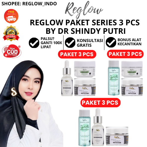 Jual REGLOW 3PCS Glowing Whitening Set dr Sindy Skincare Original ...