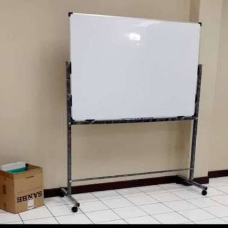 Jual Papan Tulis Whiteboard Standing 60x120 cm | Shopee Indonesia
