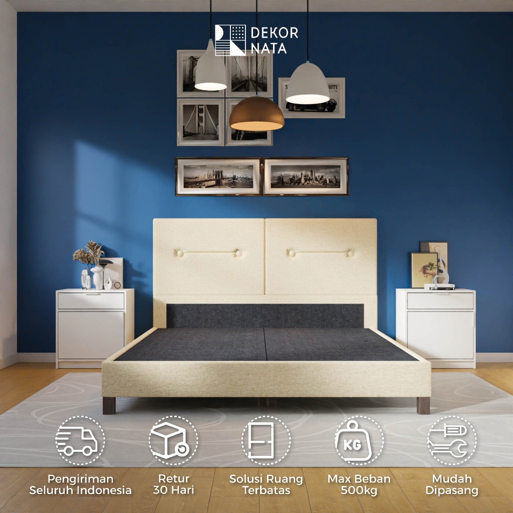 Jual Divan Tempat Tidur Hastel Dipan Minimalis Knockdown & Sandaran ...