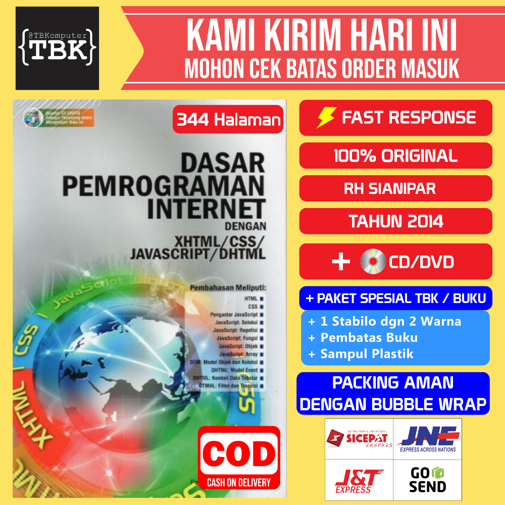 Jual BUKU DASAR PEMROGRAMAN INTERNET RH SIANIPAR | Shopee Indonesia