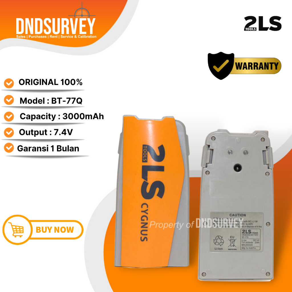 Jual Battery Cygnus BT77Q - Baterai Cygnus BT77Q Total Station Topcon ...