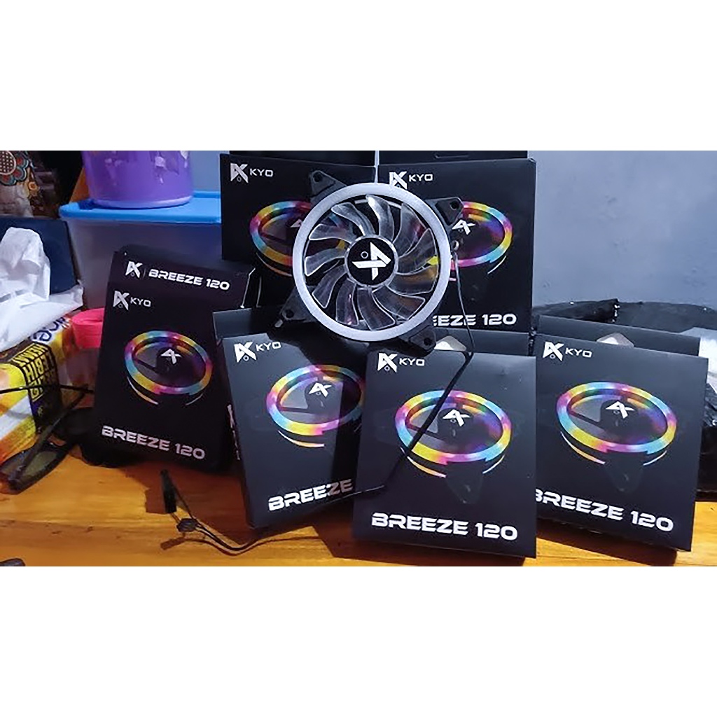 Jual FAN RGB KYO BREEZE 12CM / FAN CASING RGB / FAN CASING RGB / FAN ...