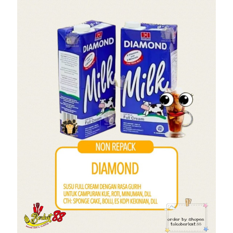 Jual Diamond Milk UHT 1 Liter | Shopee Indonesia