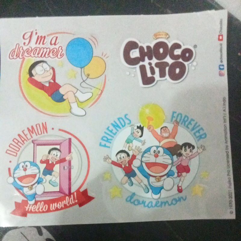 Jual stiker doraemon x choco lito sultan | Shopee Indonesia