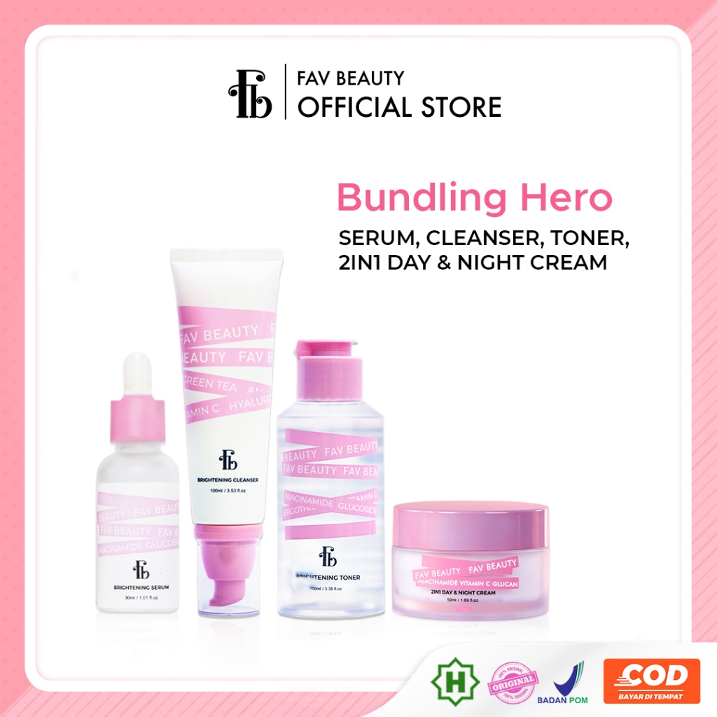 Jual [Get Free Gift] FAV BEAUTY Brightening Complete Bundling ...