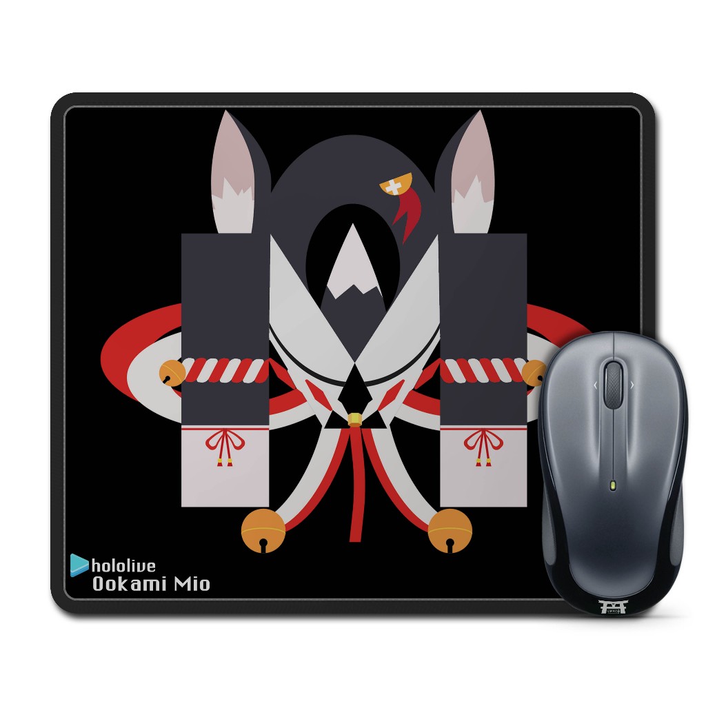 Jual Mouse pad gaming anime vtuber OOKAMI MIO Typography Hololive ...