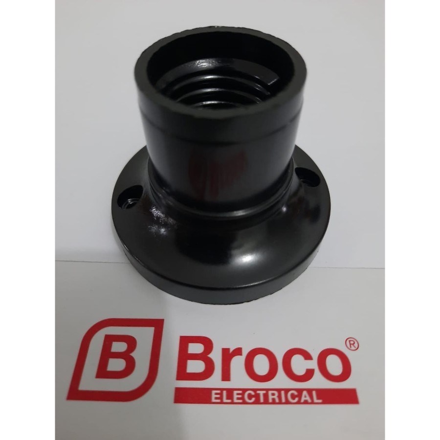 Jual FitTing Lampu broco 210L DUDUK Plafon E27 BULAT / FITING PITING ...