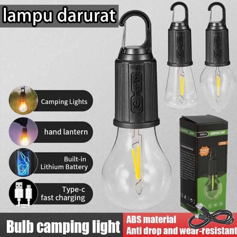 Jual Lampu Emergency Baterai Lithium Lampu Camping | Shopee Indonesia