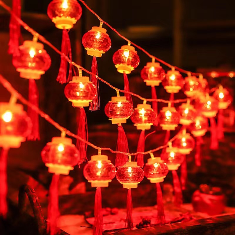 Jual Lampu Lampion Imlek Bolam LED Kristal 5cm Pajang 3 Meter | Shopee ...