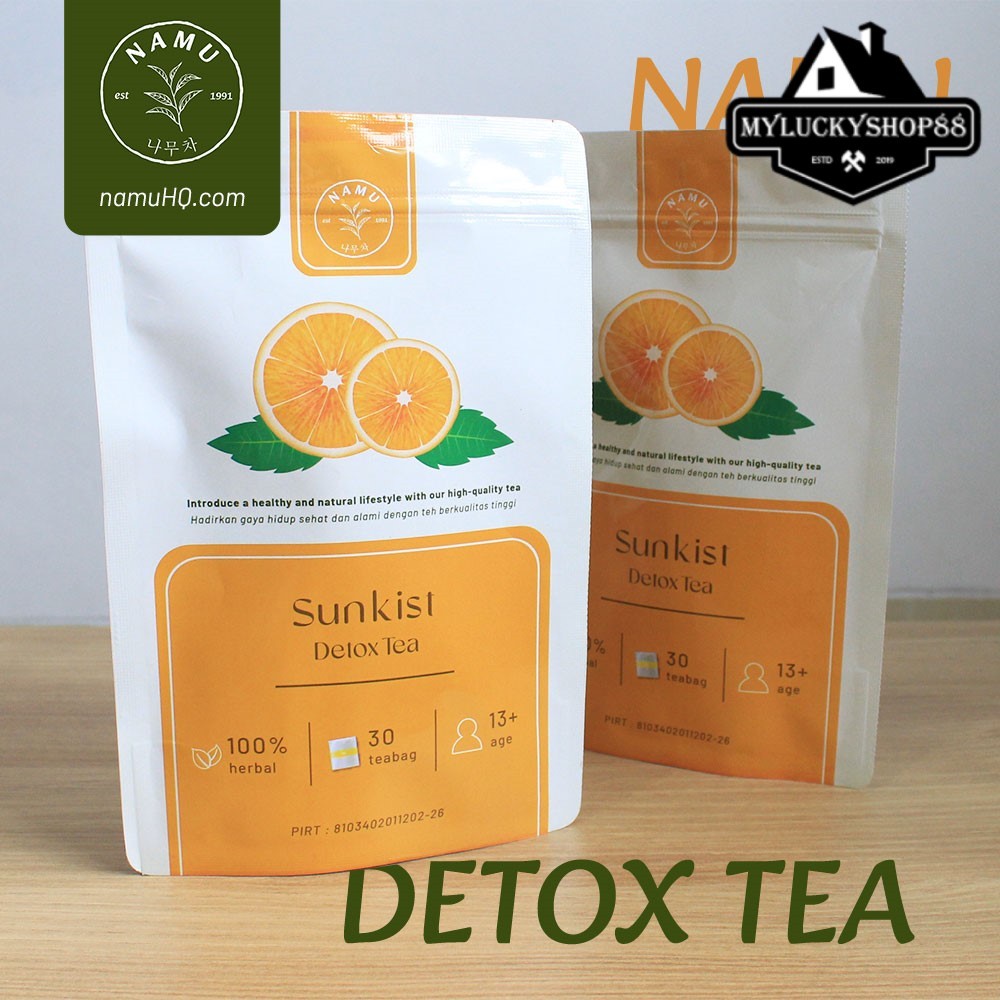 Jual Namu Sunkist Detox Tea Herbal Teh Jeruk Detoks Isi 30 Sachet 15 ...