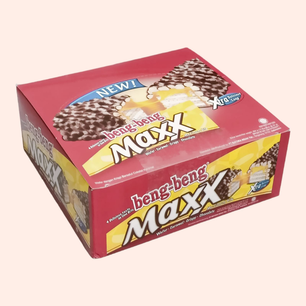 Jual SG Beng Beng MAXX 1 box isi 12 @32gr WAFER CHOCOLATE BENG BENG SG ...