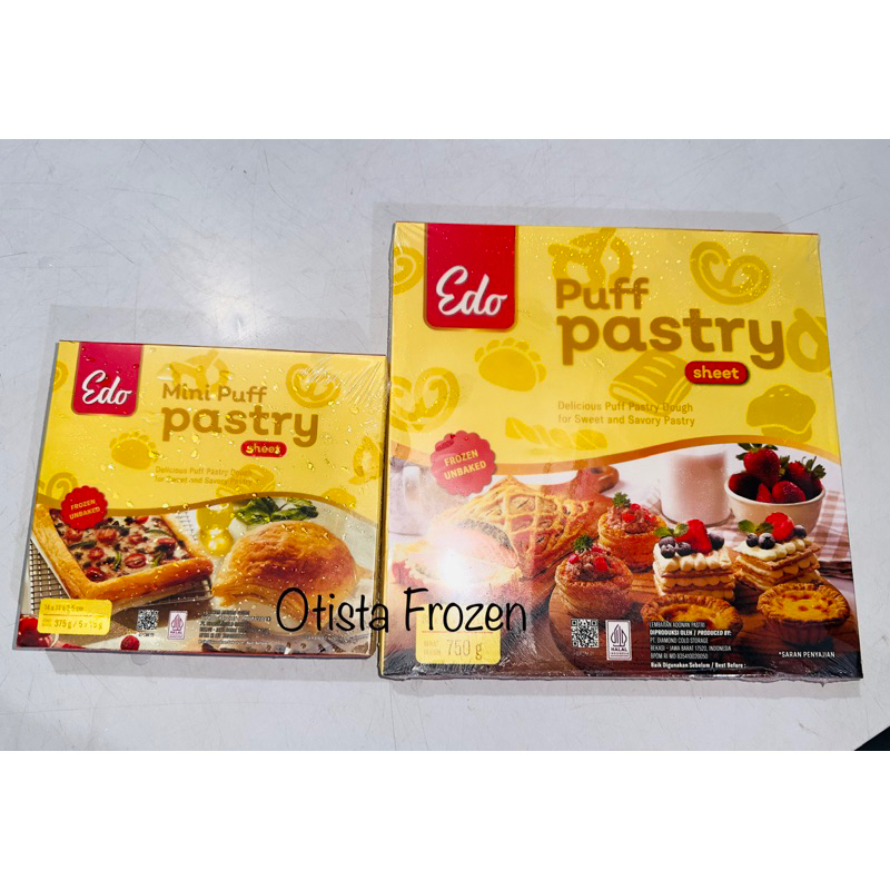 Jual EDO PUFF PASTRY 750 GR / EDO MINI PUFF PASTRY 375 GR | Shopee ...
