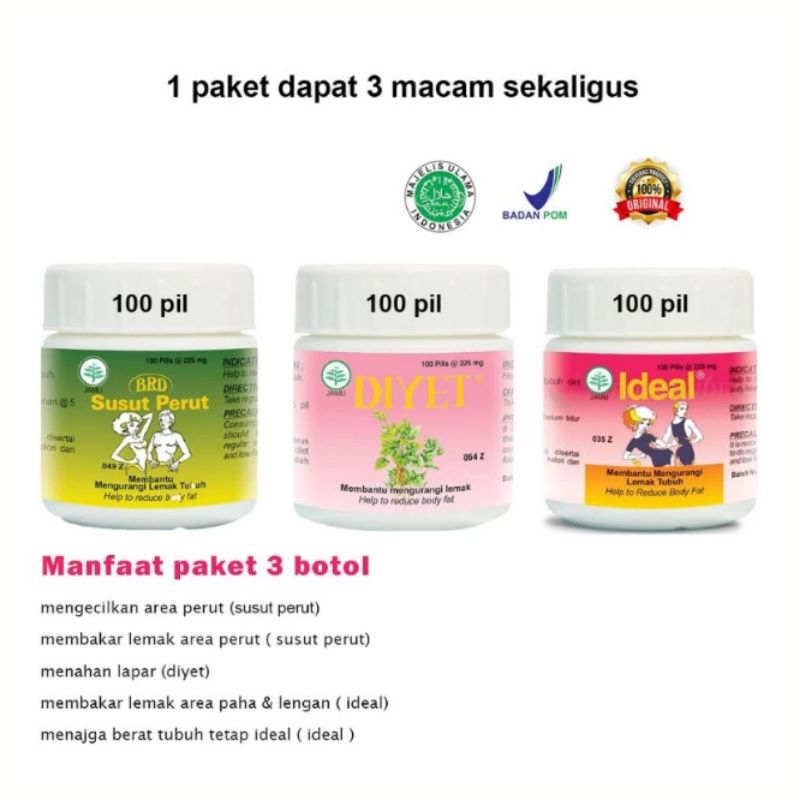 Jual PAKET PELANGSING BOROBUDUR ORIGINAL l Pil Susut Perut, Pil Diyet, Pil Ideal Isi 100 pil ...