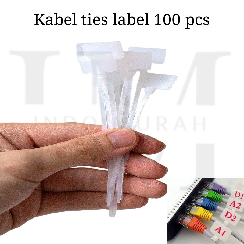 Jual kabel tis Label nama cable ties pengait tag label 100pcs | Shopee ...