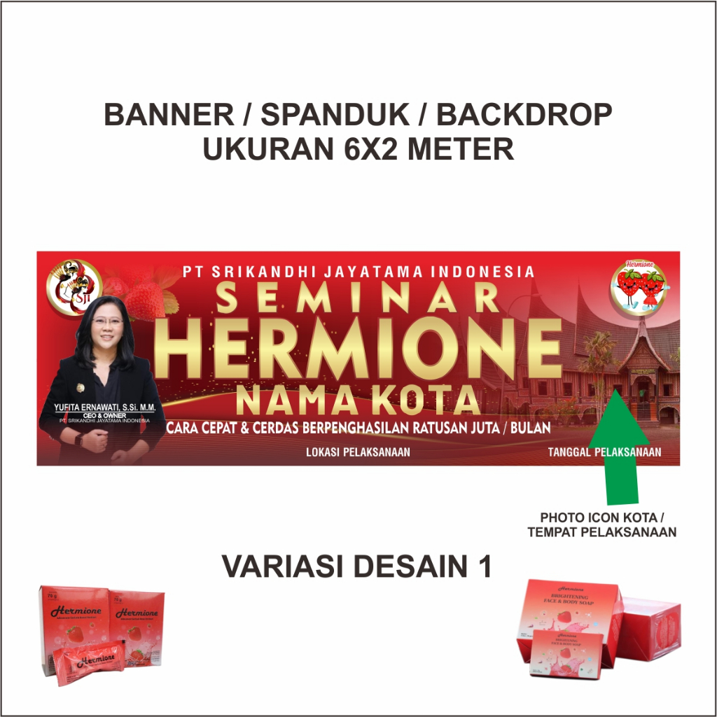 Jual Banner Spanduk Backdrop 6x2 meter | Shopee Indonesia