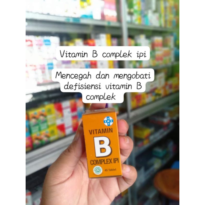 Jual VITAMIN B COMPLEX IPI isi 45 Tablet | Shopee Indonesia