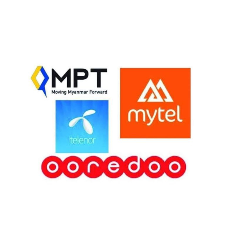 Jual paket data mytel Myanmar Ooredoo atom telenor mpt kuota internet ...