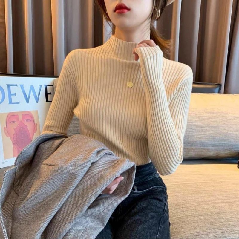 Jual [PREMIUM] Inner Turtleneck Knit Import// Inner Turtleneck Rajut ...