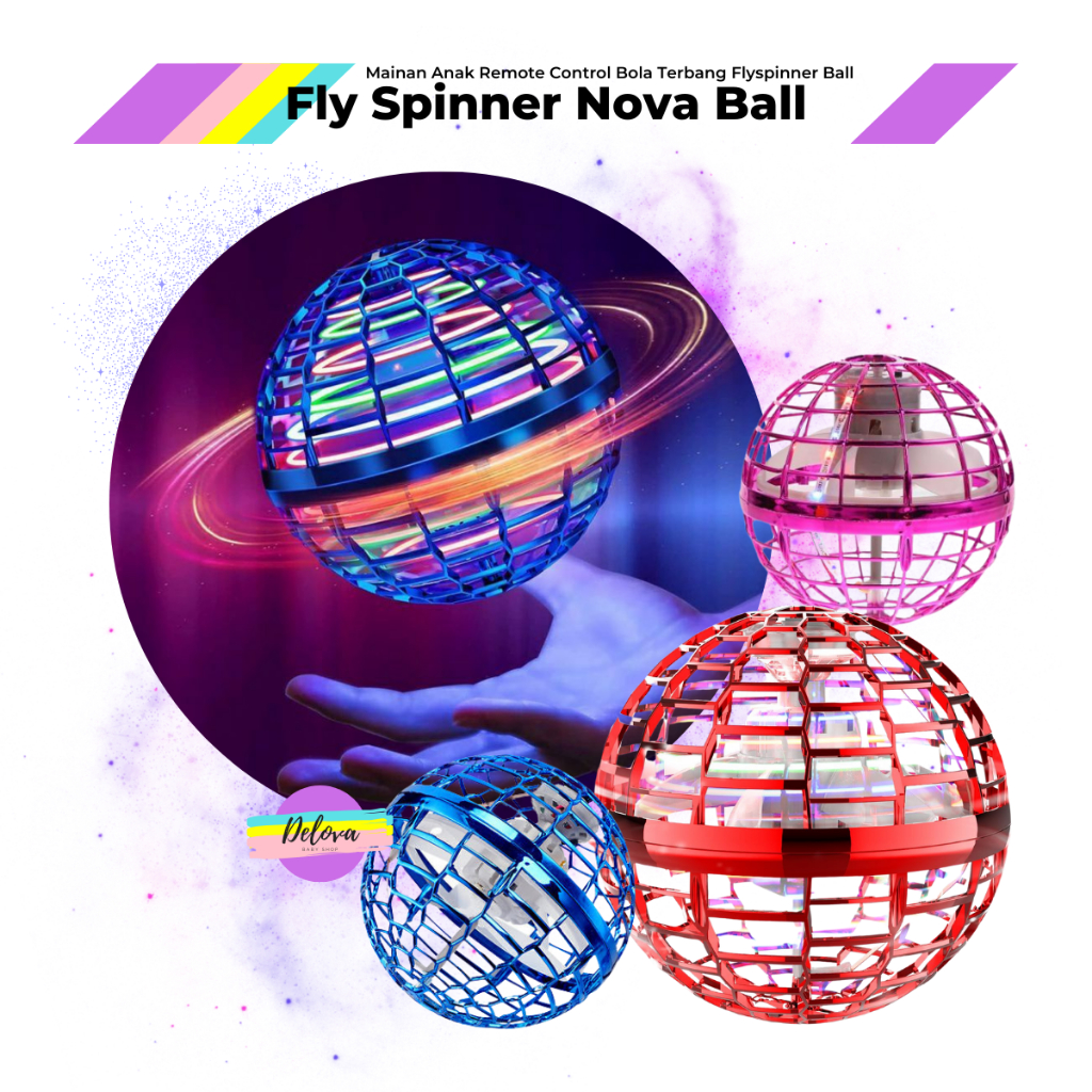 Jual Fly Spinner Nova Ball Mainan Outdoor Anak Drone Bola Lempat ...