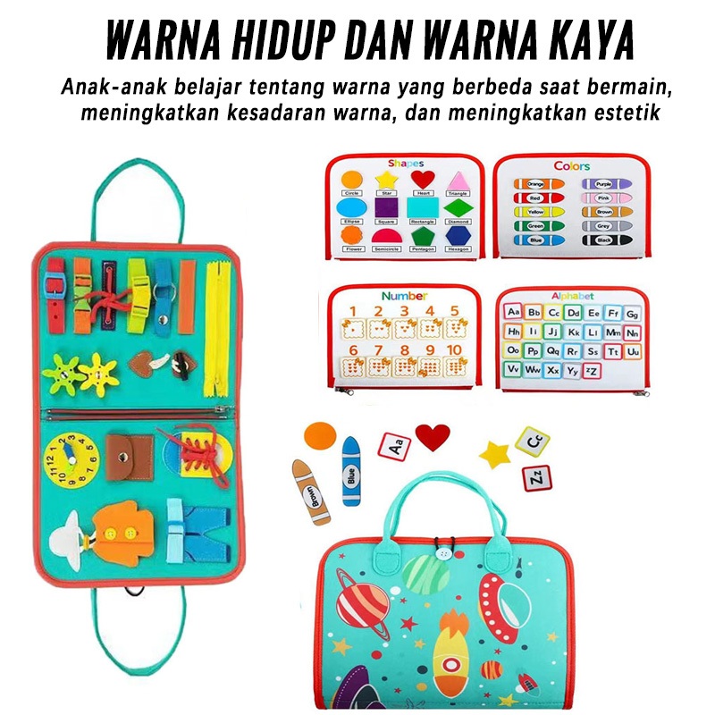 Jual Papan Sibuk Mainan Kebijaksanaan Montessori Anak Papan Pendidikan ...