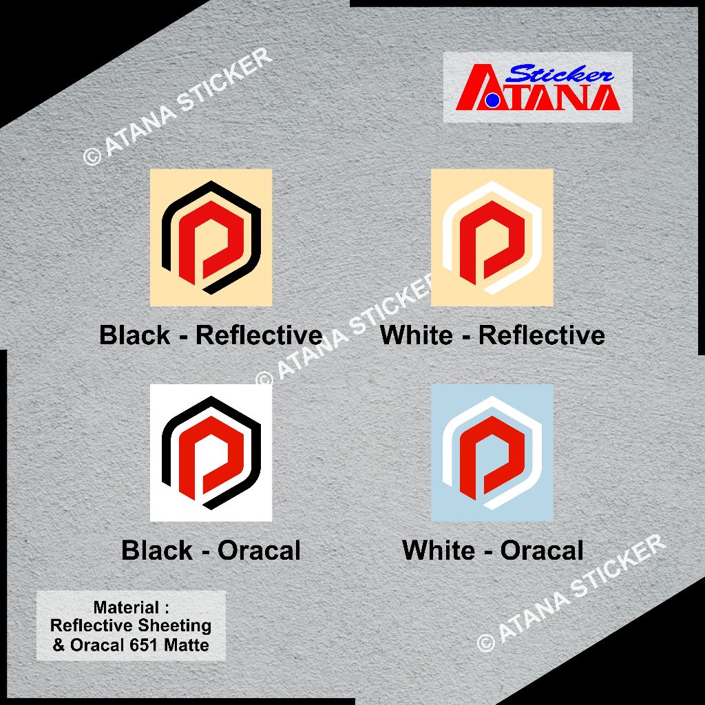 Jual Stiker Cutting Reflektif Oracal Logo Polygon Kecil Besar Sepeda ...