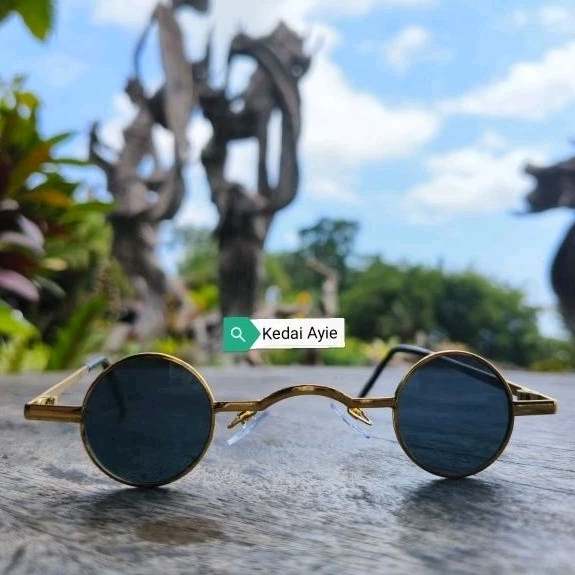 Jual kacamata bulat kecil korean style cewek cowok kacamata unik ...