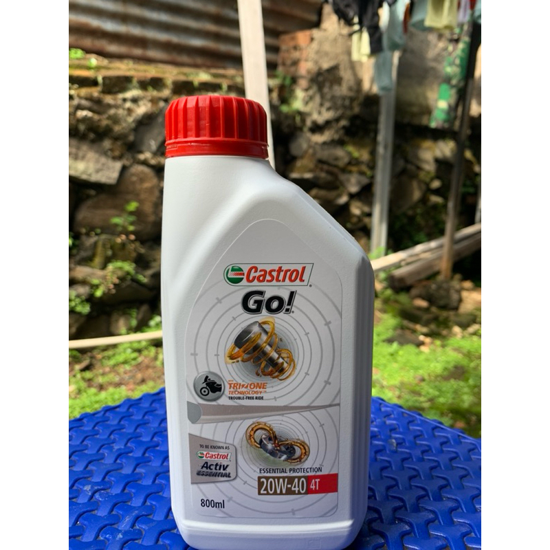 Jual Oli Motor Castrol Go Essential protection 4T 800 ml | Shopee Indonesia