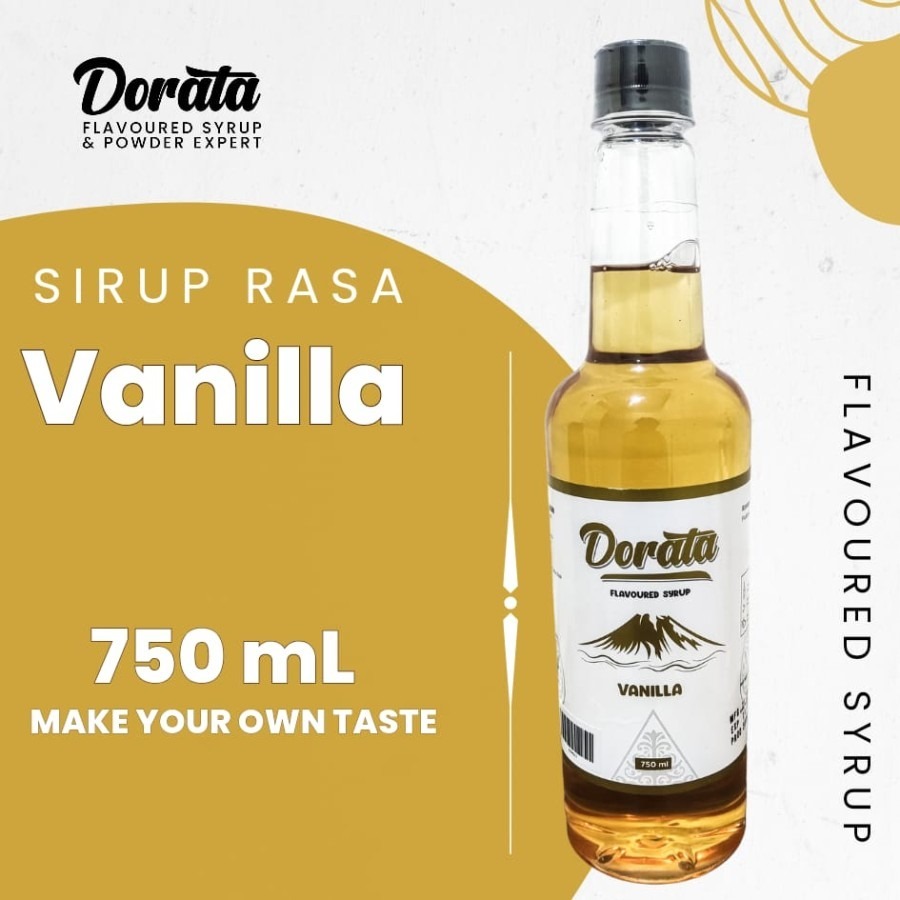 Jual DORATA VANILLA SYRUP 750ML, CAMPURAN MINUMAN KAFE PREMIUM DLL | Shopee Indonesia
