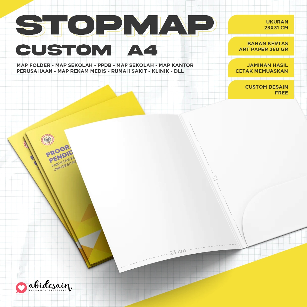 Jual Cetak Stopmap / Map Kertas Folder - A4 | Shopee Indonesia
