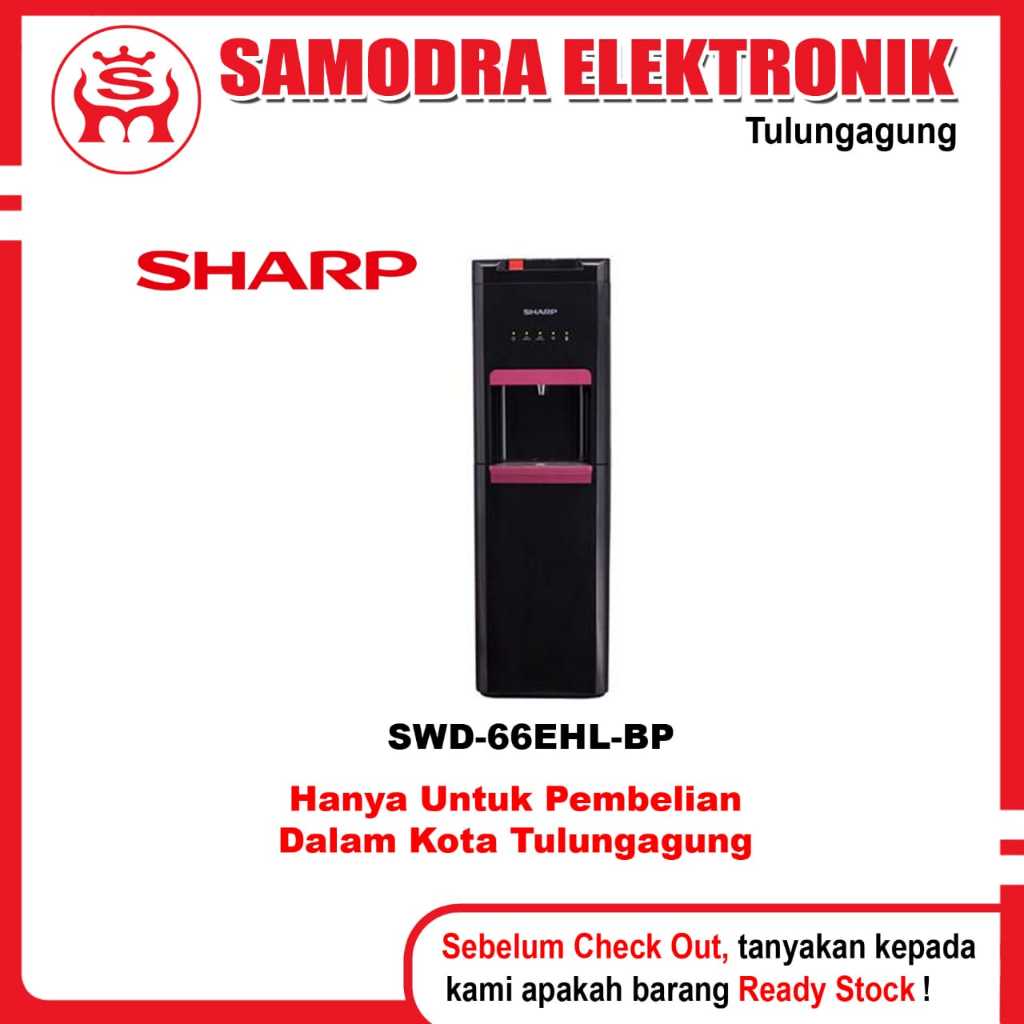 Jual Dispenser SHARP SWD-66EHL-BP | Dispenser Bottom Loading Sharp SWD ...