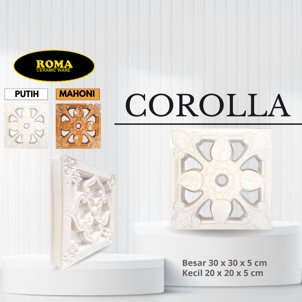 Jual Roster Keramik Roma Corolla / Loster / Anti Tampias / Lubang Angin ...