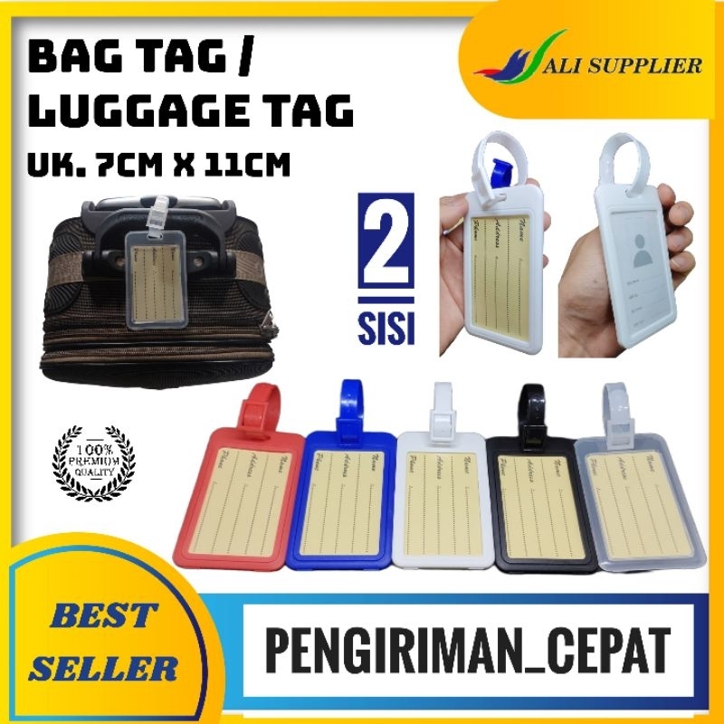 Jual BAG TAG LUGGAGE TAG NAME TAG GANTUNGAN UNTUK DI TAS GANTUNGAN ...