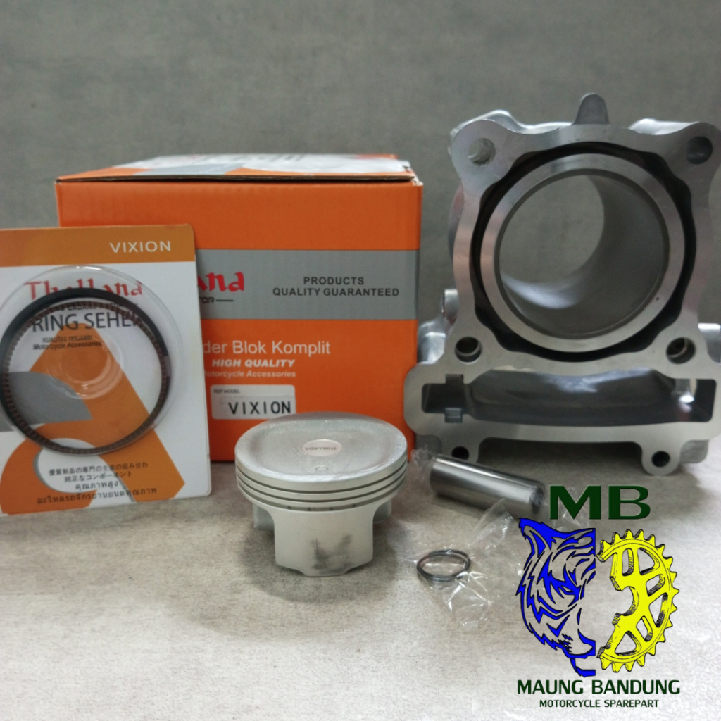 Jual BLOK SEHER VIXION BORING SILINDER KIT KOMPLIT VIXION / JUPITER MX NEW MERK THALLAND ...