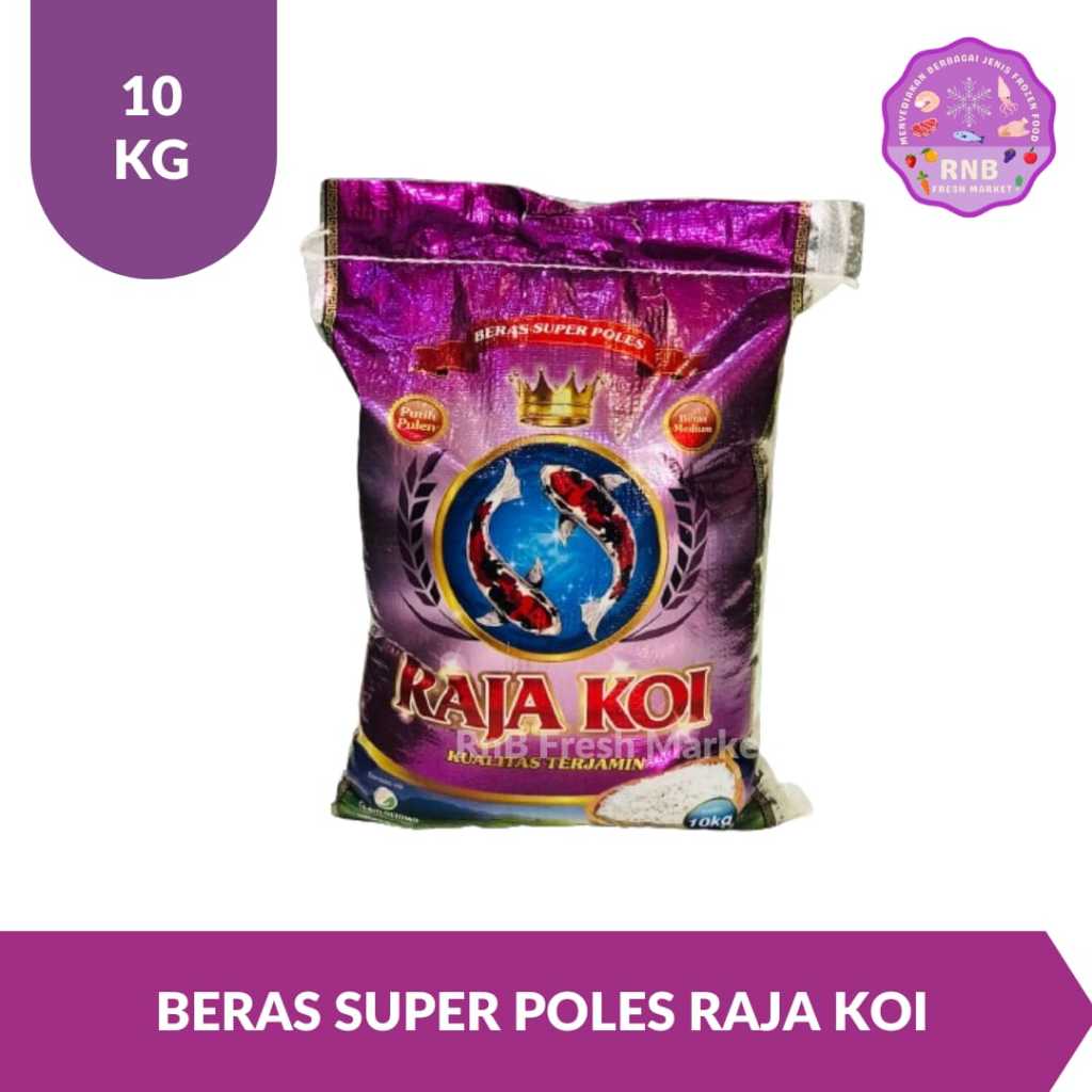 Jual Beras Super Poles Raja Koi Netto 10 Kg | Shopee Indonesia