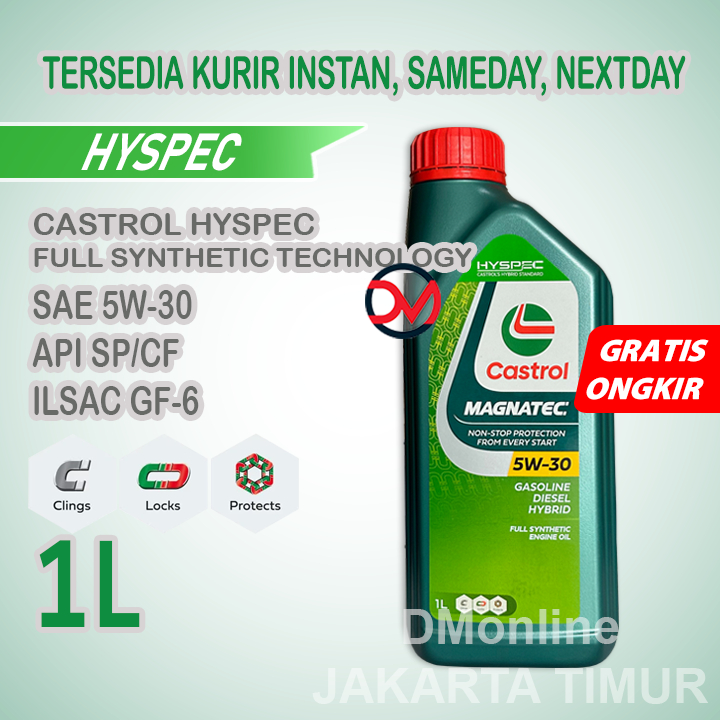 Jual Castrol Magnatec Hyspec 5W-30 1L - Oli Mesin Bensin & Diesel Full ...