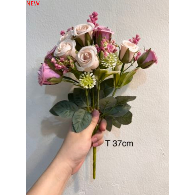 Jual Artificial Mini Bouquet Rose/Bunga palsu/Dekorasi Tanaman Hias ...