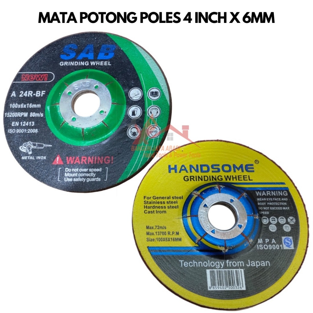 Jual Batu Gurinda Gerinda Poles Handsome Mata Diamond Wheel 4" Inch WD ...