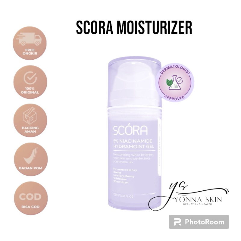 Jual SCORA 5% Niacinamide Hydramoist Gel 100ml Pelembab Wajah yang Mencerahkan Kulit Memperbaiki ...