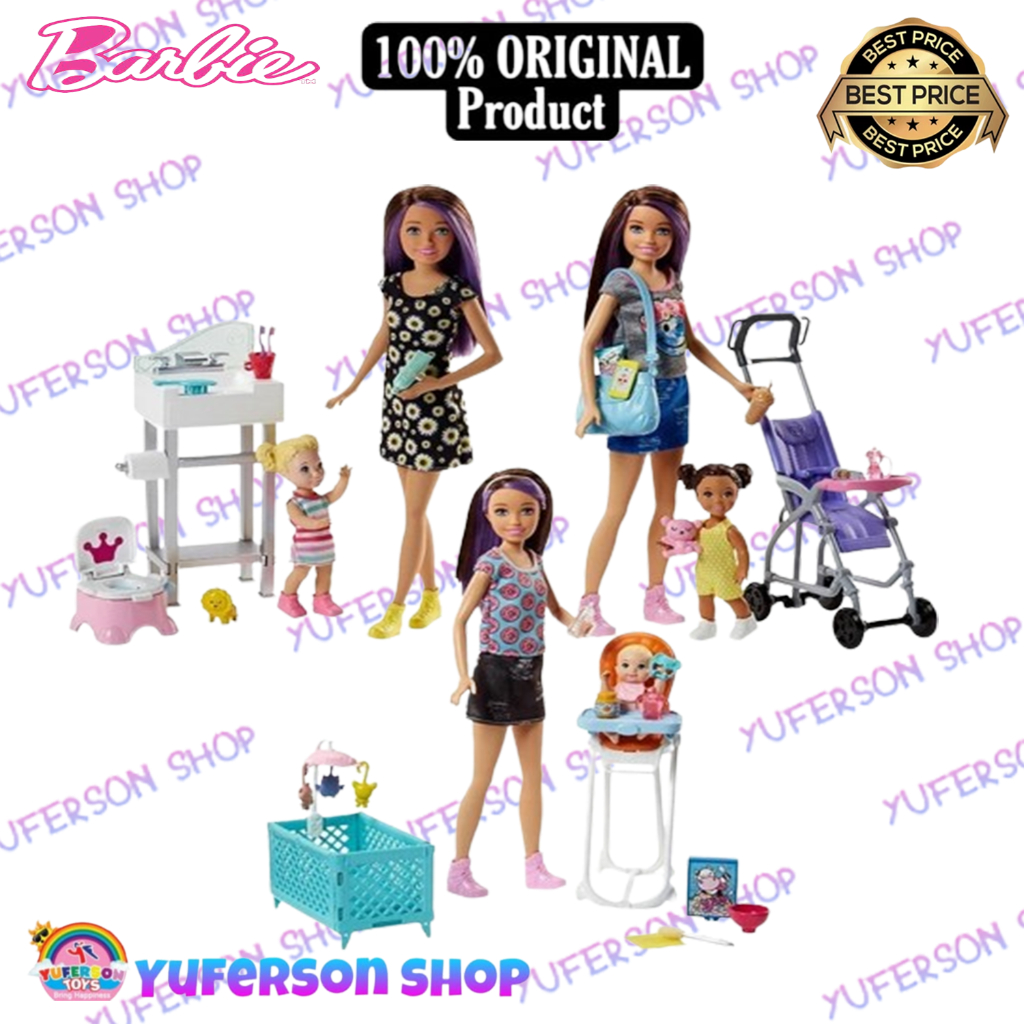 Jual Barbie Skipper Babysitter Playset Doll FHY97 | Shopee Indonesia