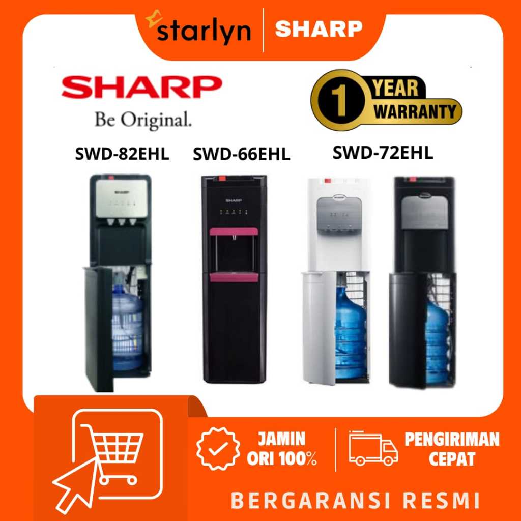 Jual SHARP DISPENSER GALON BAWAH 82EHL / 66EHL / 72EHL WATER DISPENSER ...