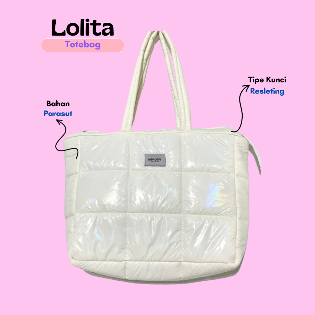 Jual Lolita Totebag - Tas Wanita Tote Bag Tas Laptop Up to 15.6 inch ...