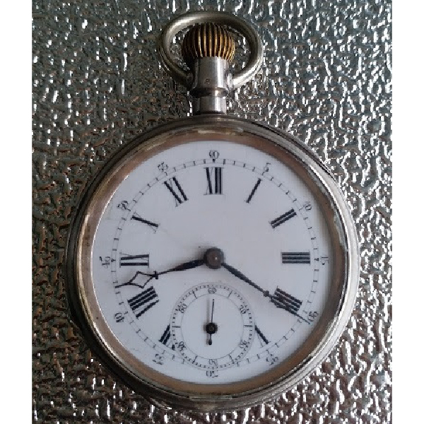 Jual Antique Vintage jam saku full Perak Luxury Original Cylindre 6 ...